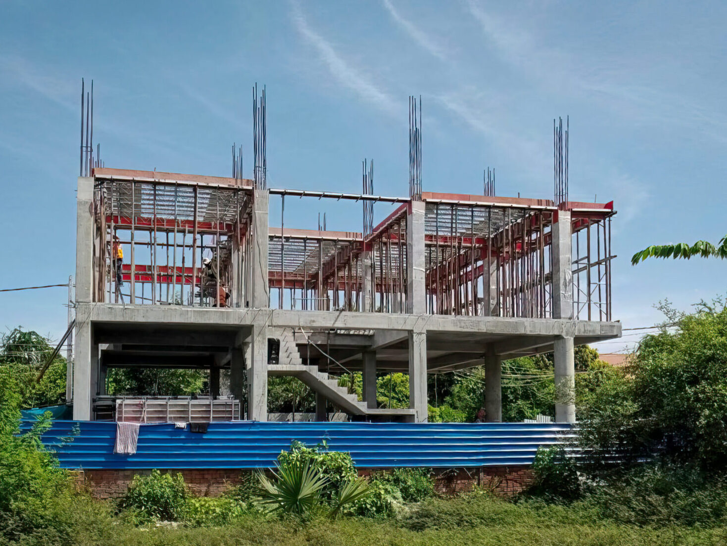 Progress of the Community Center construction: a step towards the ...